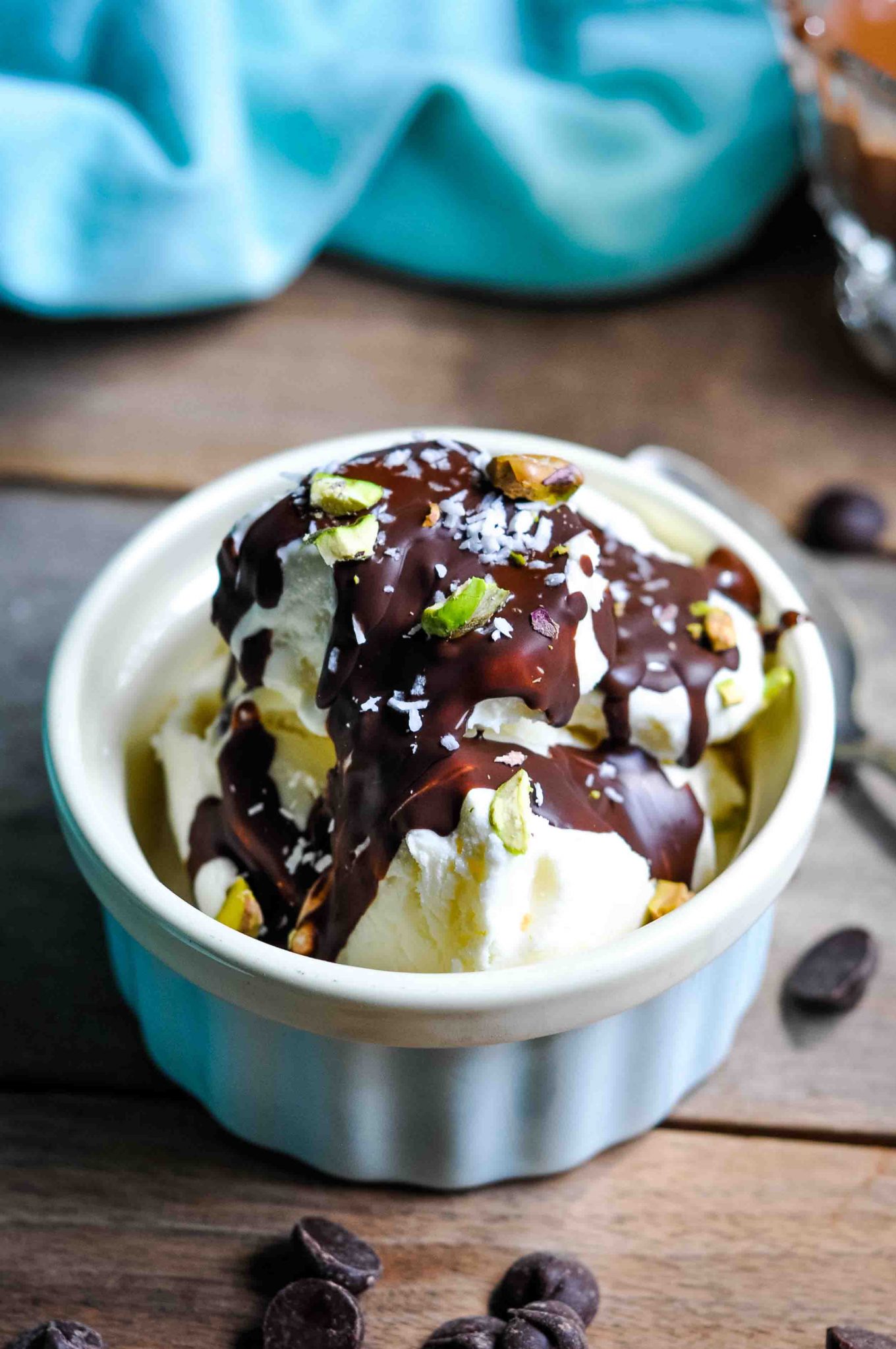 Chocolate Magic Shell Recipe {2 Ingredients & Healthy!}