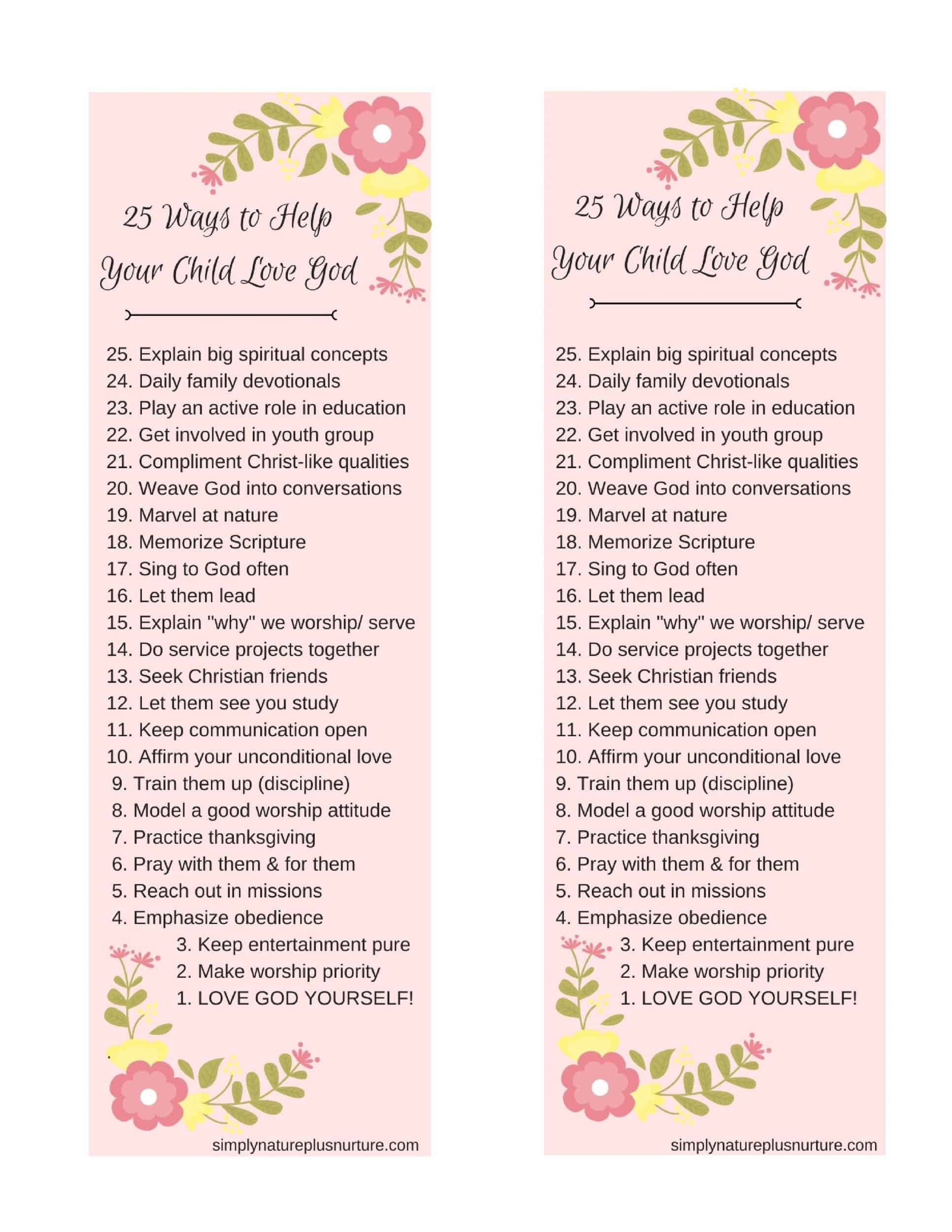 Teaching Kids About God: 25 Practical Ideas for Raising Christian Kids