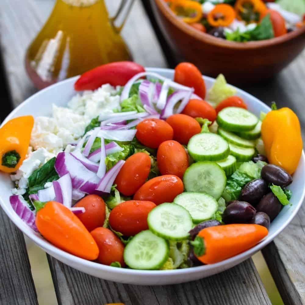 OPA! Ultimate Greek Salad (with mini sweet peppers!)