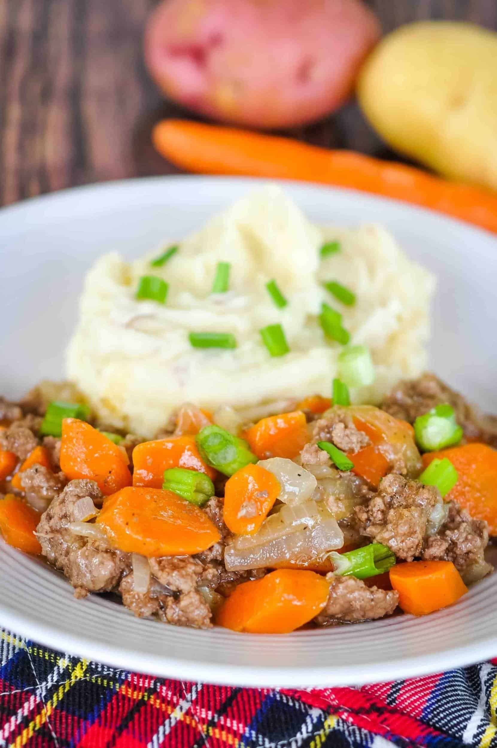 Scottish Mince and Tatties (Hearty, Easy Ground Beef Recipe w/ Potatoes)