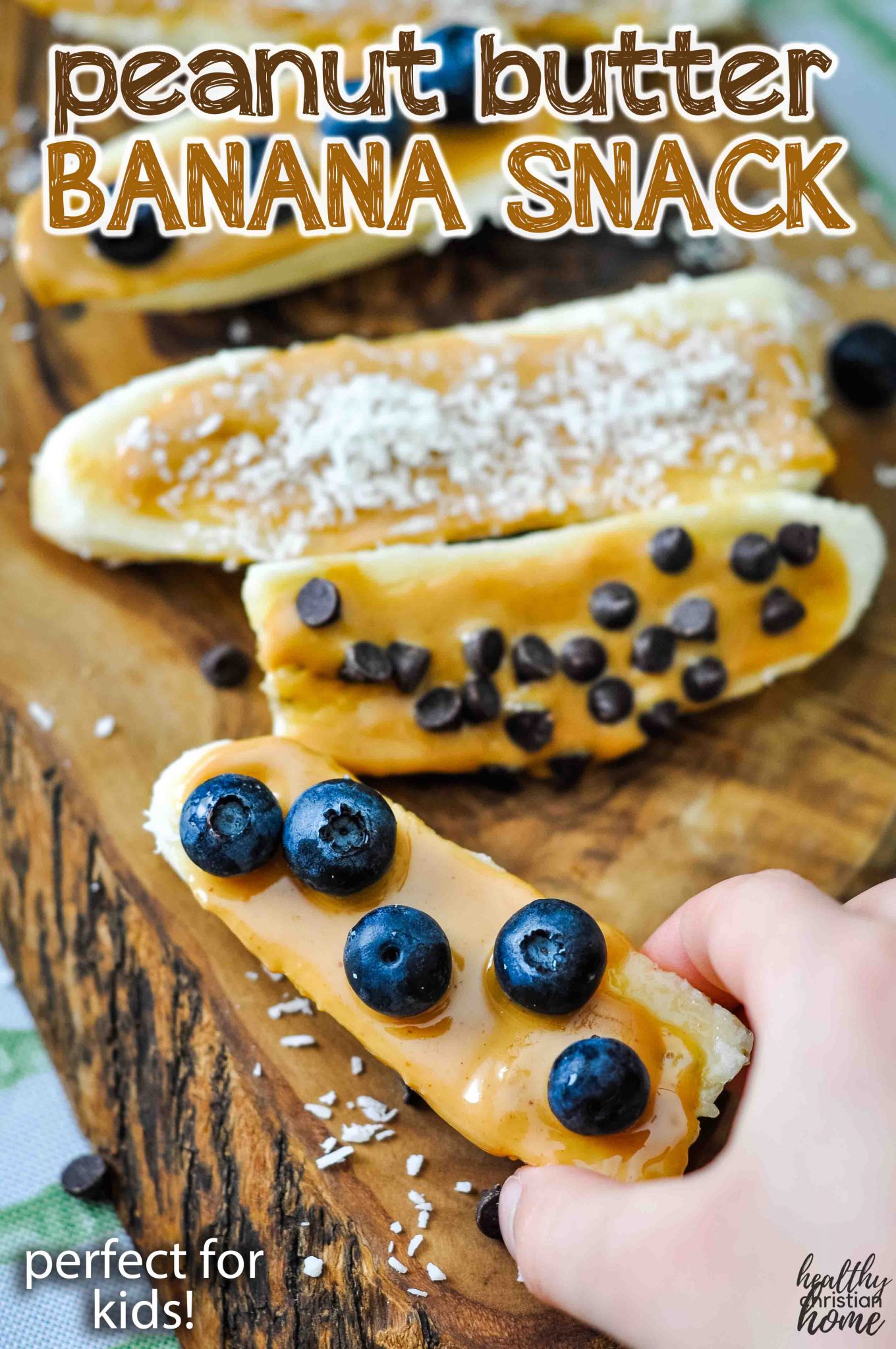 EASY Banana Peanut Butter Snack (w/ Yummy Toppings)
