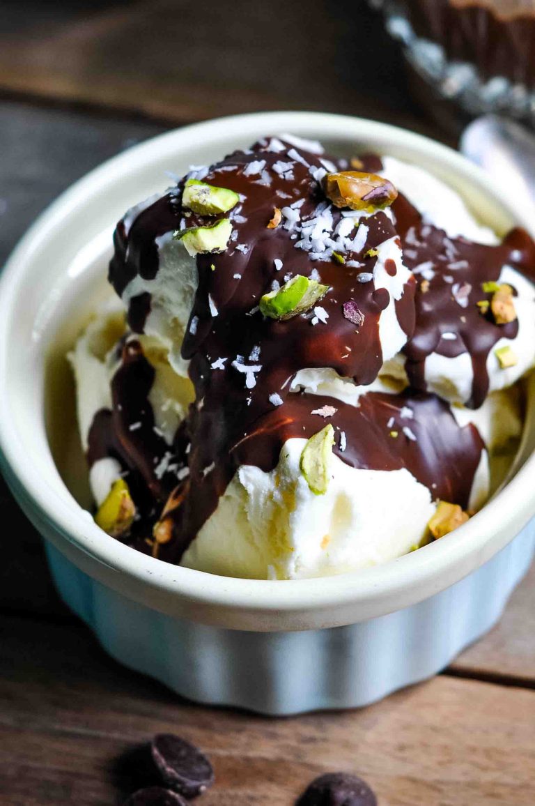 Chocolate Magic Shell Recipe {2 Ingredients & Healthy!}