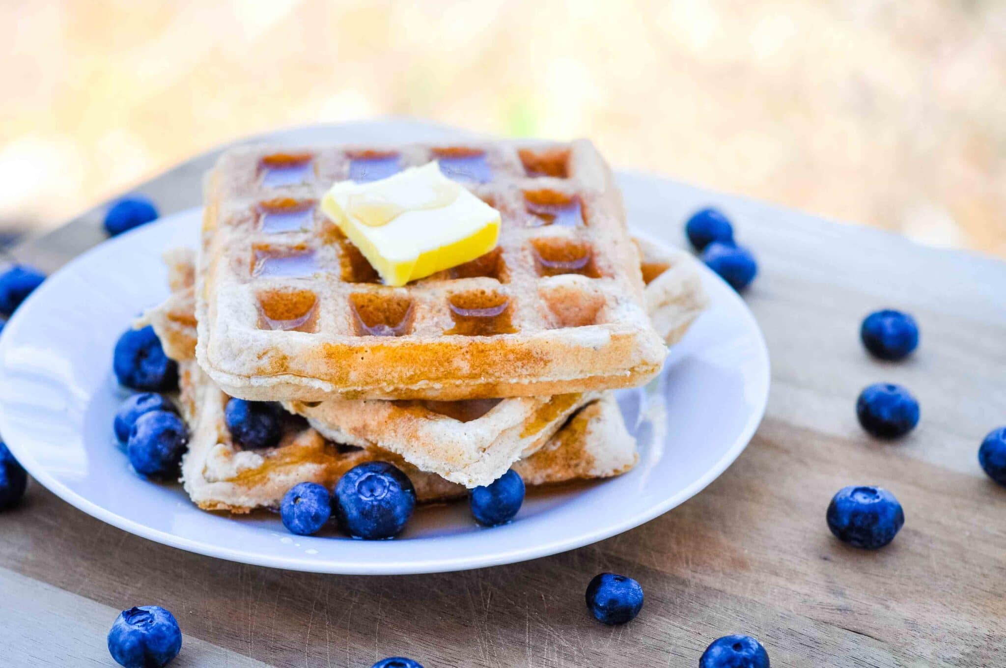 Multigrain Sourdough Waffles (whole grain & nutrient-packed)