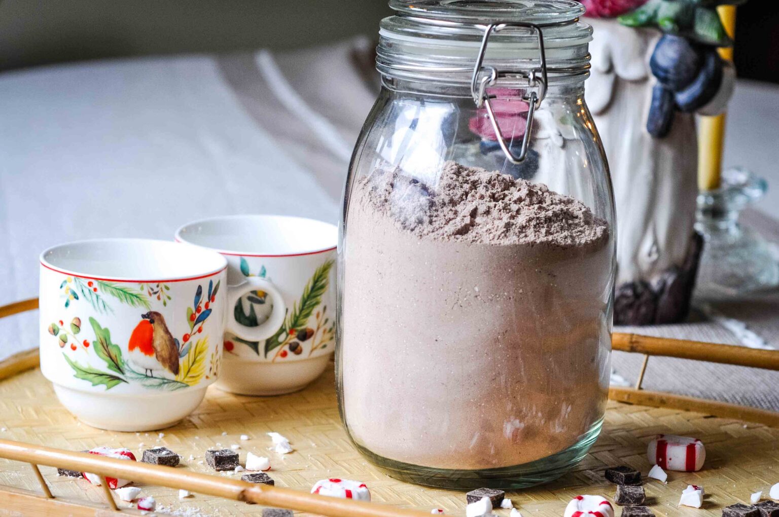 Homemade Healthy Hot Chocolate Mix {make-ahead}