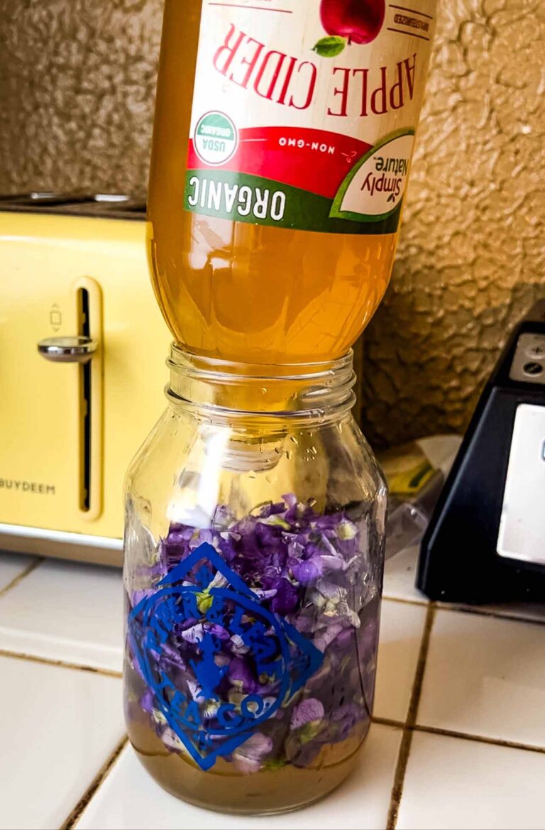 Wild Violet Infused Vinegar