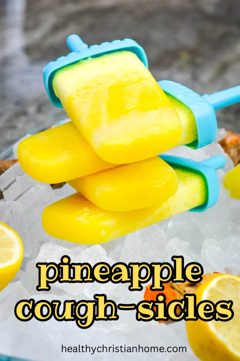 Pineapple Cough-sicles (Immune boosting popsicles)